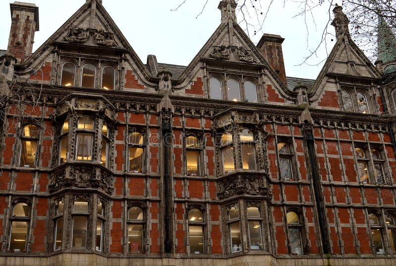 Extravagant Edwardian Architecture, Bloomsbury. London Stock Photo ...