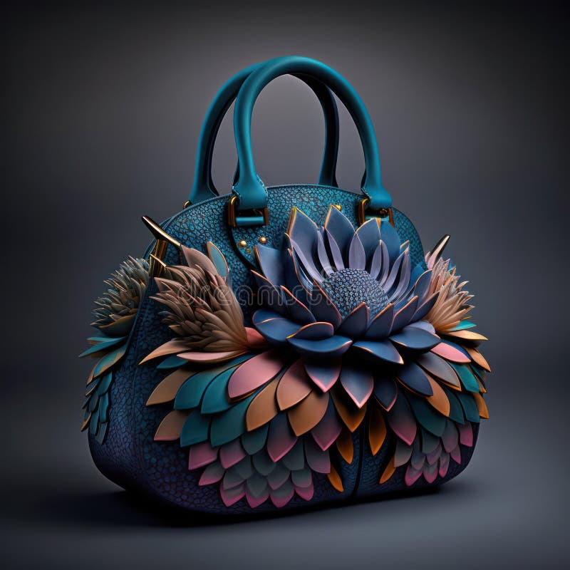 Extravagant Leather Bag.image of a Bag Created by AI Stock Illustration ...