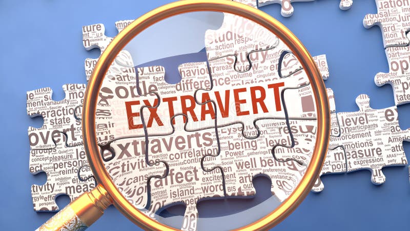 Extravert As a Complex Subject Stock Illustration - Illustration of ...