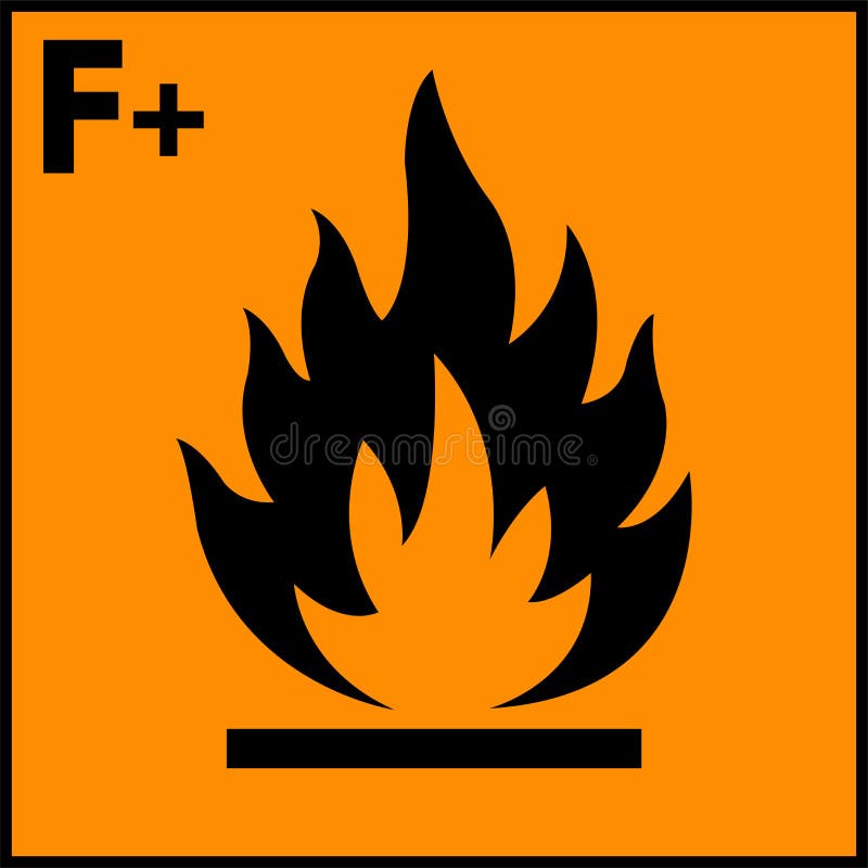 Extreamely Flammable Symbol Sign ,Vector Illustration, Isolate on White ...
