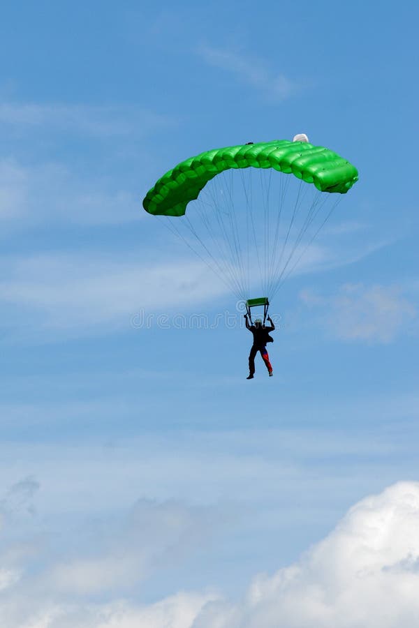 Extreme Sports. Parachuting Stock Image - Image of leisure, ripcord ...
