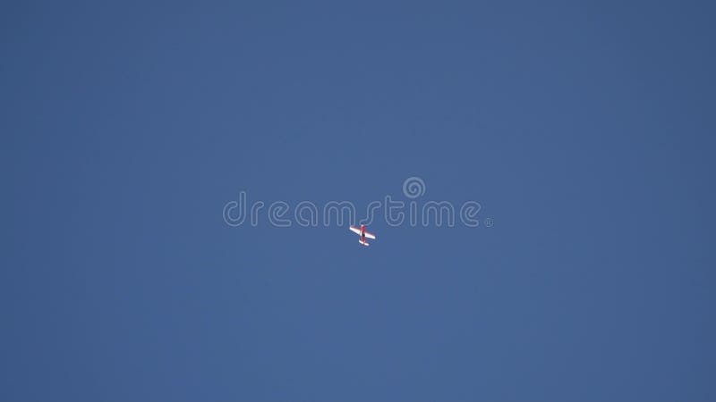 Red Su-31 Performs a Figure of Aerobatics Called Kulbit High in the Sky ...