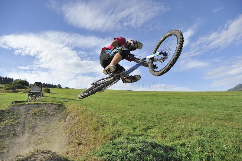 Extreme biking jump editorial image. Image of race, nature - 48795050