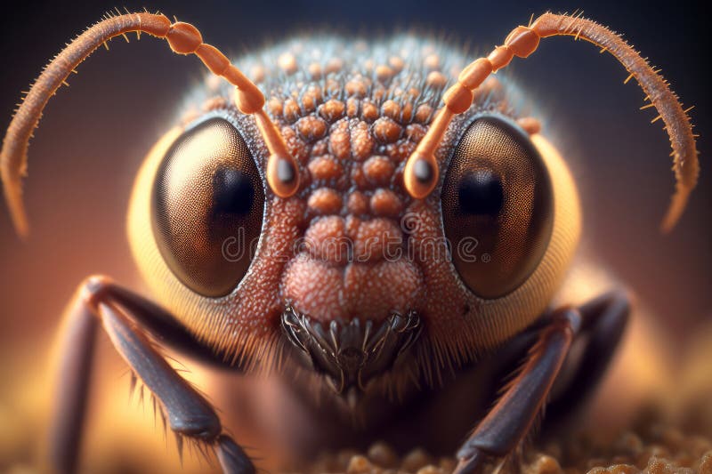 Extreme Close Up of an Ants Head. Bugs and Insects Stock Photo - Image ...