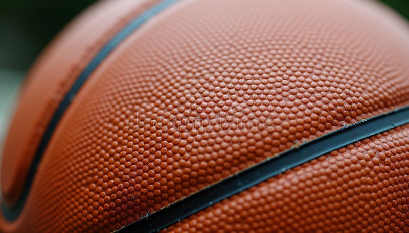 Extreme Close-up of a Basketball’s Textured Surface Stock Image - Image ...