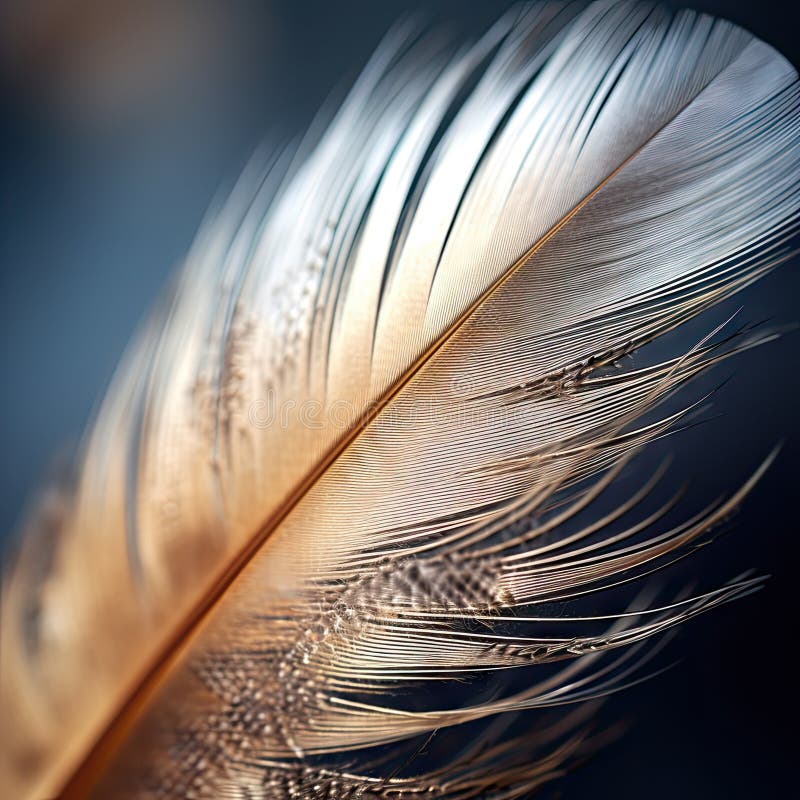 Extreme Close-up of a Bird Feather Stock Image - Image of feather, bird ...