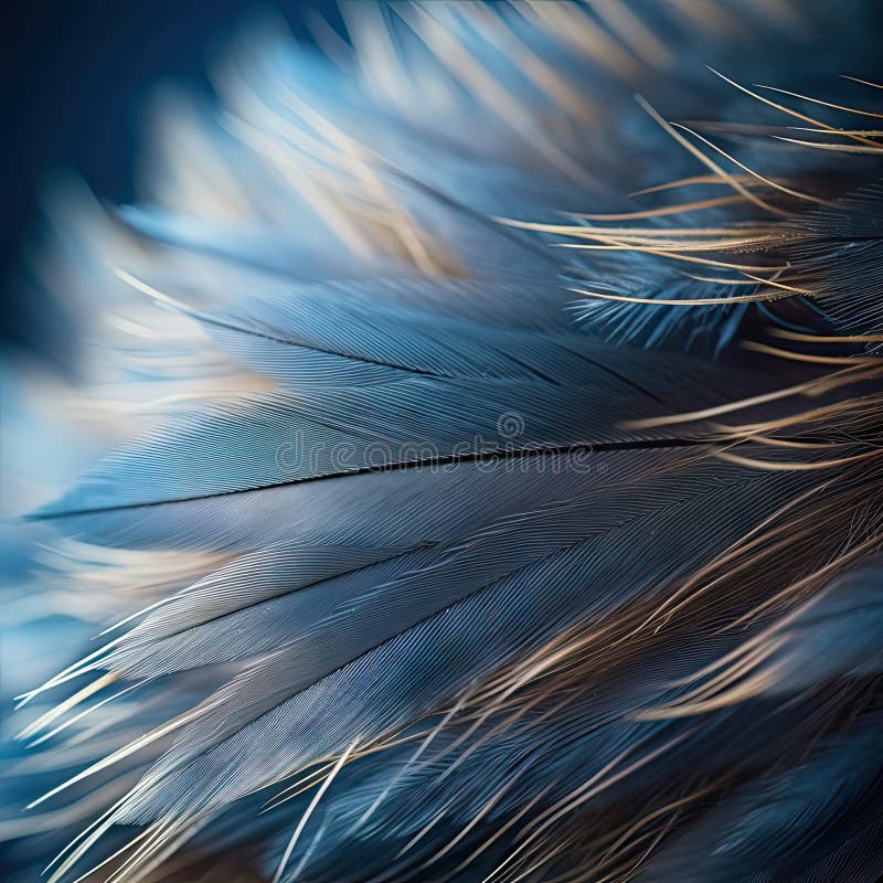 Extreme Close-up of a Bird Feather Stock Illustration - Illustration of ...