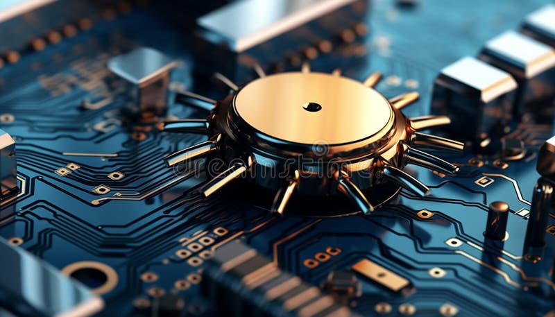 Extreme Close Up of Computer Chip Reveals Intricate Semiconductor ...