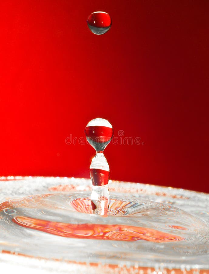 Extreme Close-up. Falling Drops of Water Stock Photo - Image of bubble ...