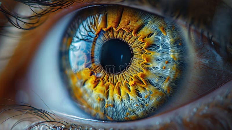 Extreme Close-up of a Human Iris Stock Photo - Image of shot, cornea ...