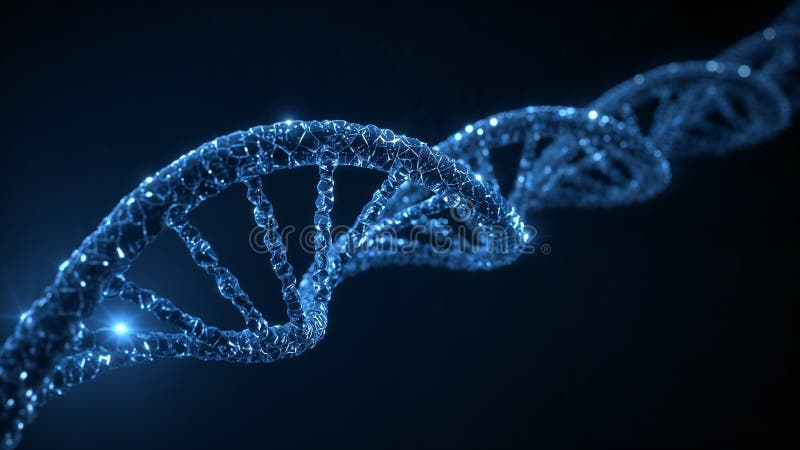 ?lose-up Macro of a Hyper-detailed DNA Double Helix Molecule, Realistic ...