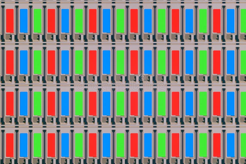 Extreme Close Up of a Mobile LCD Screen Stock Photo - Image of ...