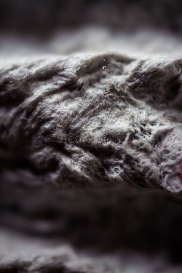 Extreme Close Up of Old Gray Handmade Paper Clay with a Structure and ...