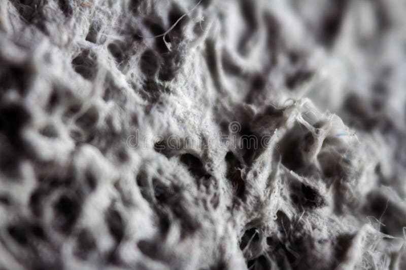 Extreme Close Up of Old Gray Handmade Paper Clay with a Structure and ...