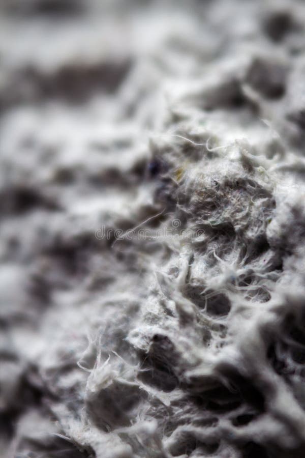 Extreme Close Up of Old Gray Handmade Paper Clay with a Structure and ...