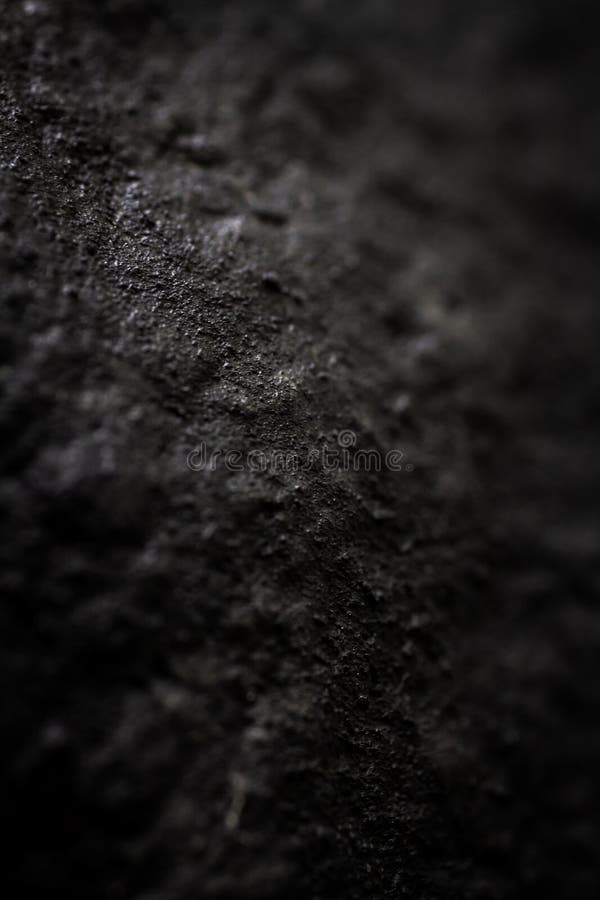 Extreme Close Up of Painted in Black Handmade Paper Clay with a ...
