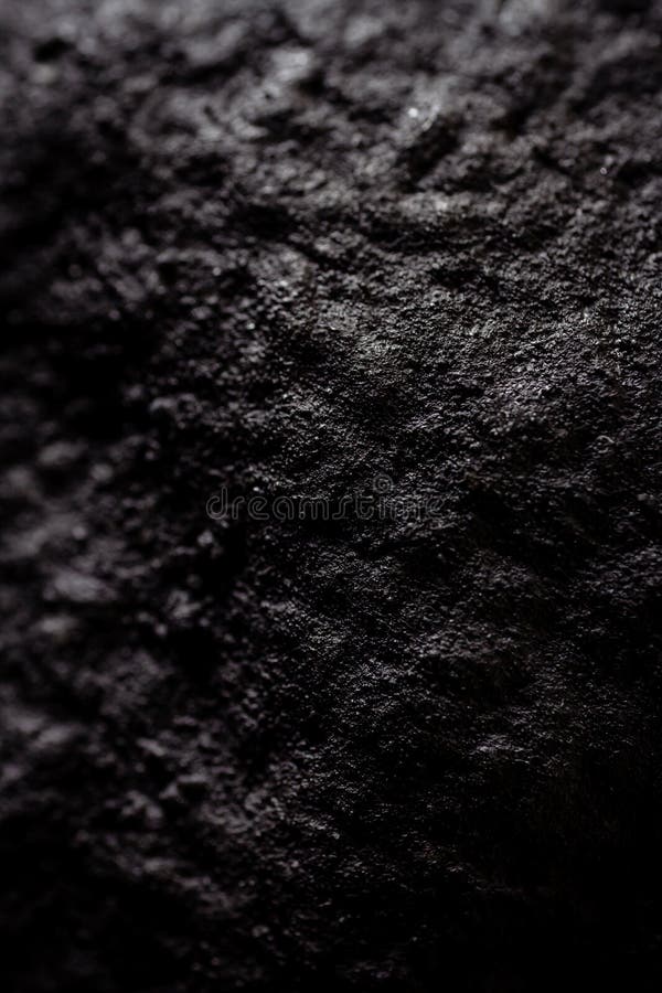 Extreme Close Up of Painted in Black Handmade Paper Mache with a ...