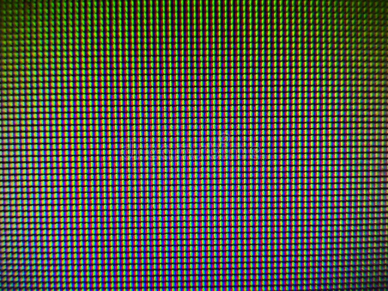 Extreme Close-up of Pixels on the LCD Screen Monitor Stock Image ...
