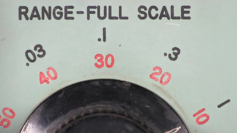 Setting signal range dial stock footage. Video of electrical - 344414562
