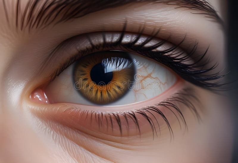 Ultra-Realistic Close-Up of a Human Eye with Reflections and Natural ...