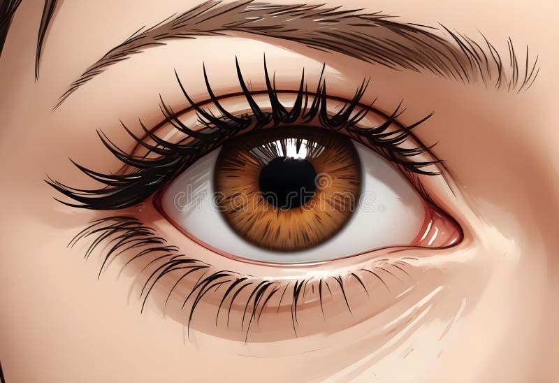 Ultra-Realistic Close-Up of a Human Eye with Reflections and Natural ...