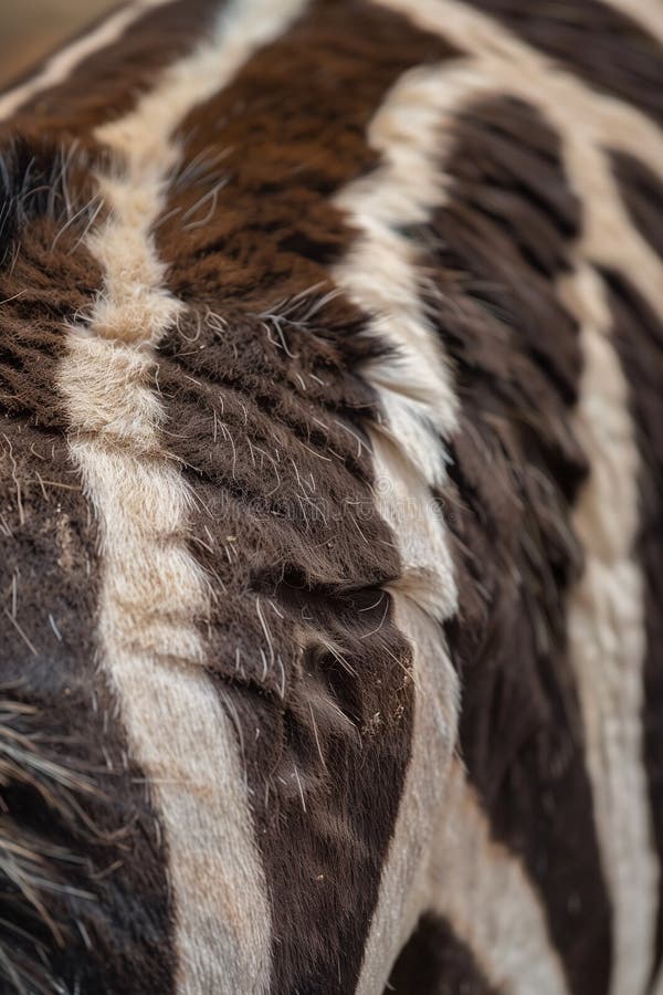 Detailed Zebra Hide Close-up: Focus on the Animal S Unique Stripe ...