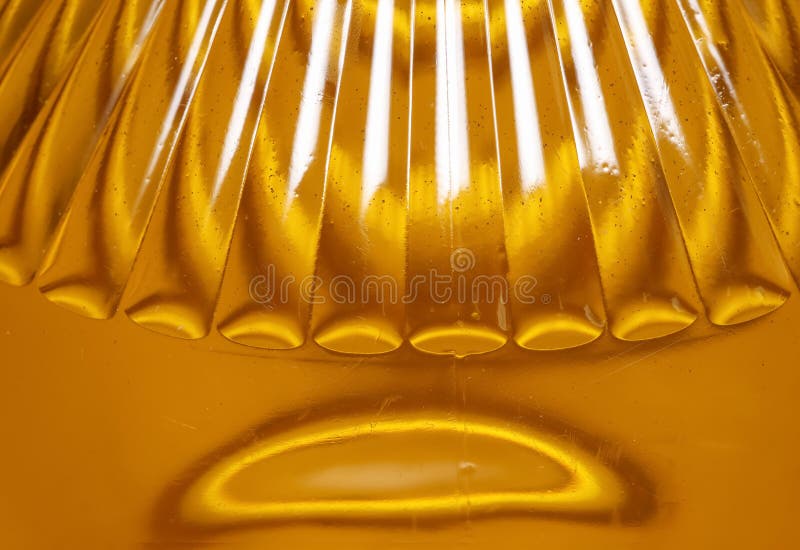 Close Up Shot of Plastic Apple Juice Bottle Rib Pattern Stock Photo ...