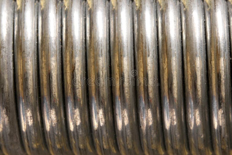Close Up Shot of Spring Coils Stock Image - Image of coil, metallic ...