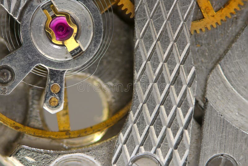 Close Up Shot of Watch Mechanism Stock Photo - Image of macro, order ...