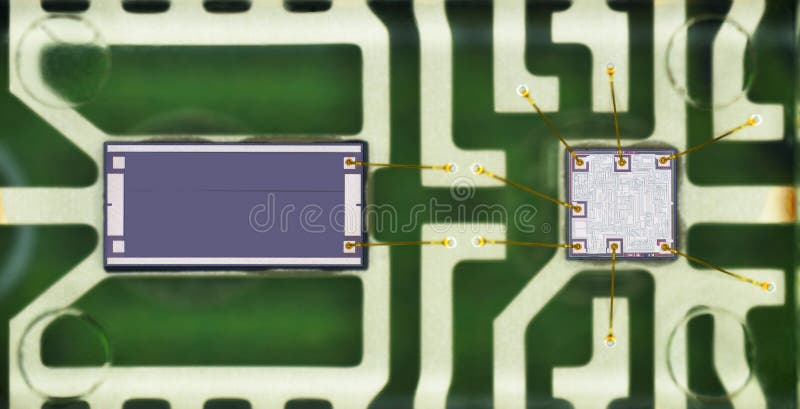 Extreme Close Up of Silicon Light Detector Stock Image - Image of ...