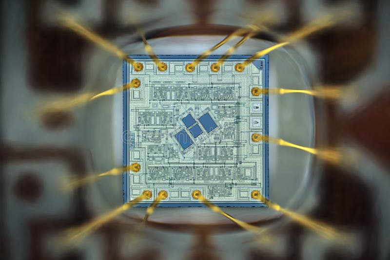 Extreme Close Up of Silicon Micro Chip Stock Image - Image of equipment ...