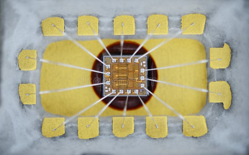 Extreme Close Up of Silicon Micro Chip Stock Image - Image of equipment ...