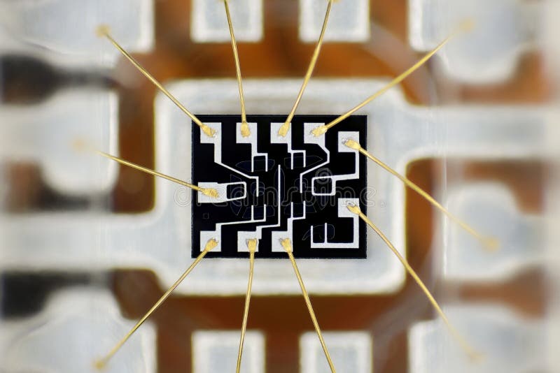 Extreme Close Up of Silicon Micro Chip Stock Photo - Image of ...