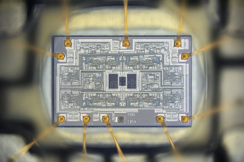 Extreme Close Up of Silicon Micro Chip Stock Image - Image of silicon ...