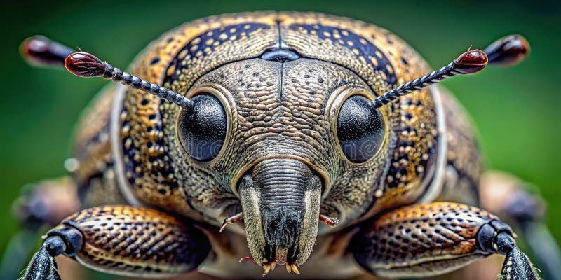 Extreme Close-up of a Striking Insect with Intricate Details and ...