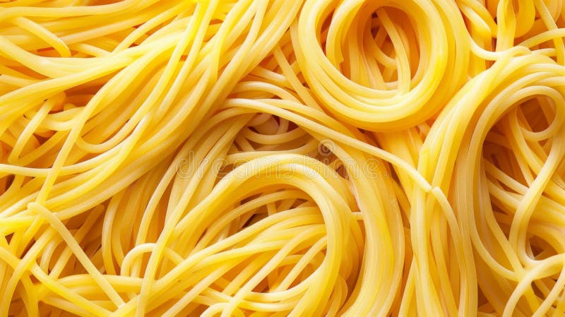 Extreme Close Up of the Tangled Spaghetti Stock Image - Image of food ...
