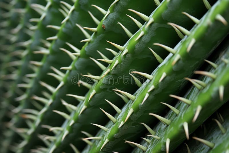 An Extreme Close-up of the Texture of a Cactus Spine Stock Illustration ...