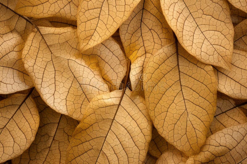 An Extreme Close-up of the Texture of a Tree S Leaves Stock ...
