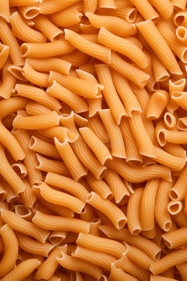 Extreme Close-Up of Uncooked Pasta AI Generated Stock Illustration ...