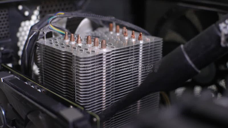 Extreme Close-up of Unrecognizable Computer Master Male Removing Dust ...