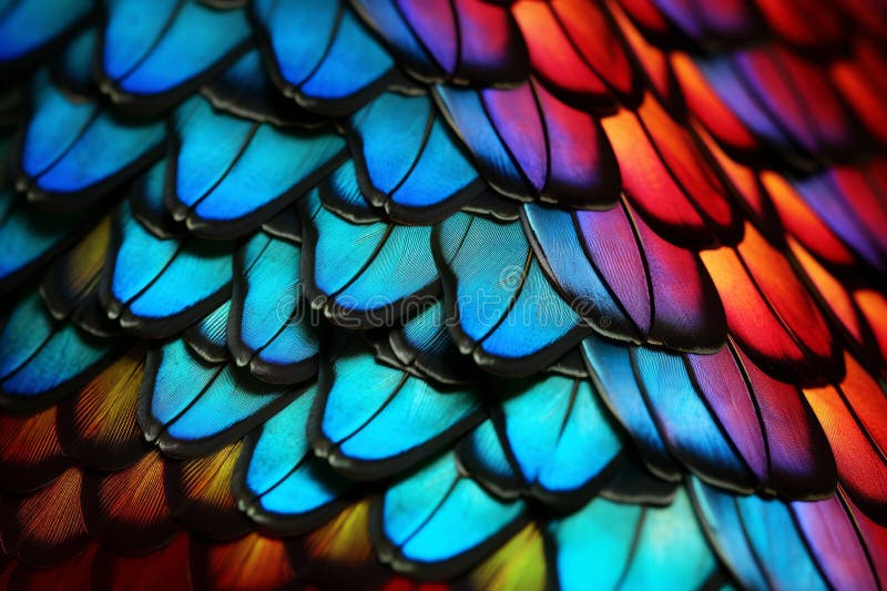 An Extreme Close-up of the Vibrant Scales on a Butterfly S Wing Stock ...