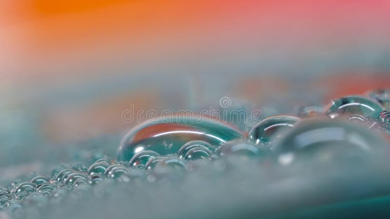 Extreme Close Up View of Many Small Water Droplets on Glass Stock Photo ...