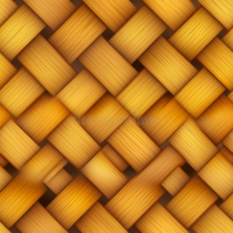 Extreme Close-up of a Woven Basket Weave Pattern Repeating Design ...