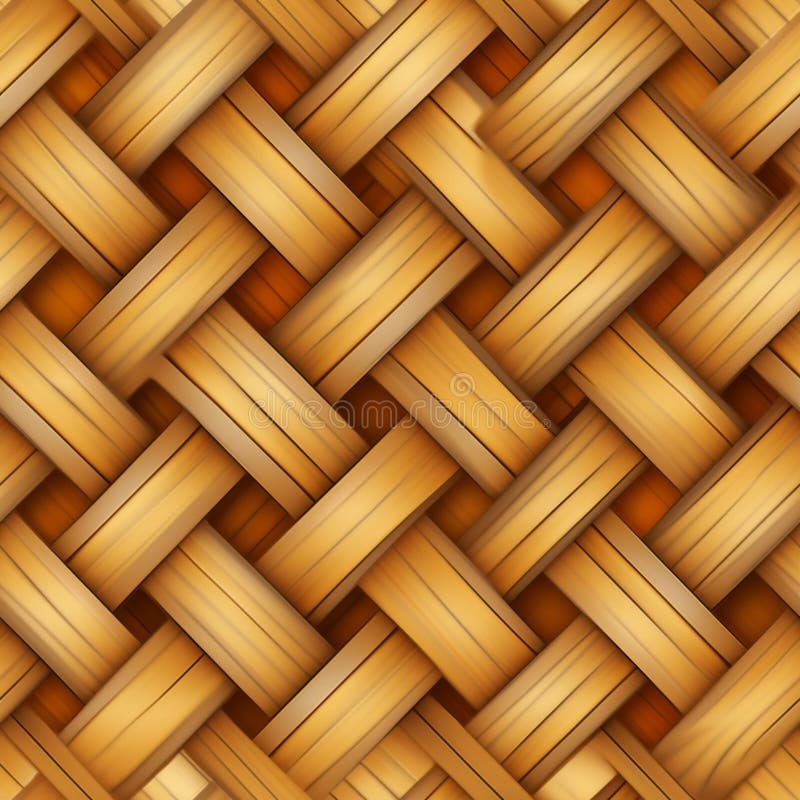Extreme Close-up of a Woven Basket Weave Pattern Repeating Design ...