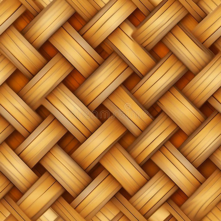 Extreme Close-up of a Woven Basket Weave Pattern Repeating Design ...