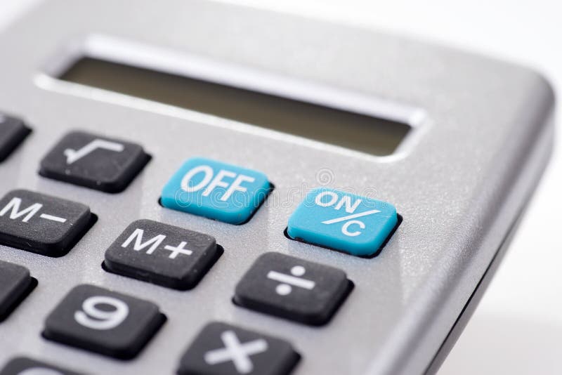 Extreme Closeup of Calculator Keys Stock Image - Image of color ...