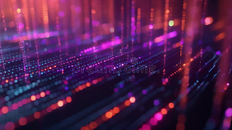 Extreme Closeup of a Data Visualization Chart Highlighting Abnormal ...