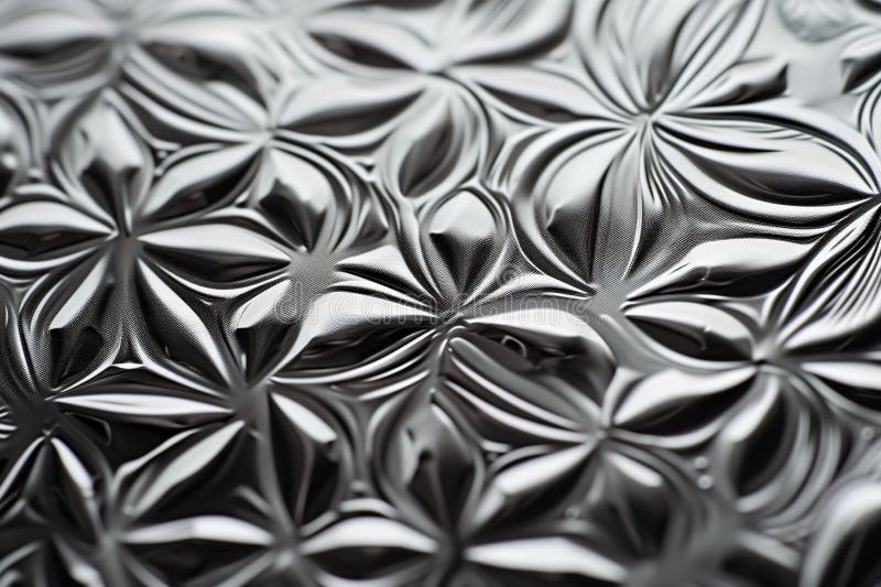 Extreme Closeup of a Glossy Embossed Pattern on a Giftwrapping Paper ...