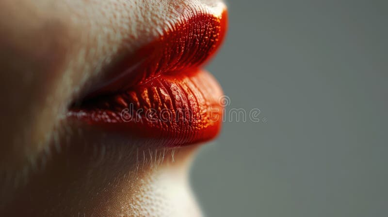 Extreme Closeup of Human Lips Texture Stock Illustration - Illustration ...