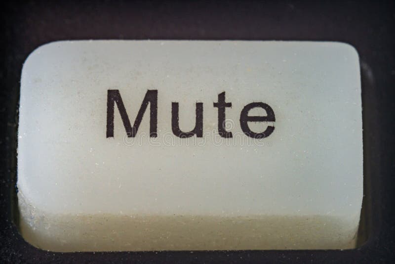 Extreme Closeup of a Mute Button on a TV Remote Stock Photo - Image of ...